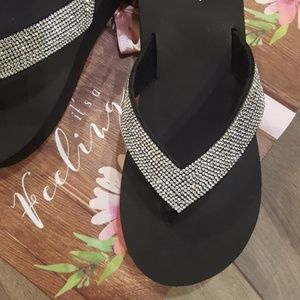 Shoes | Bling Bling Rhinestone Sparkle Slippers | Poshmark